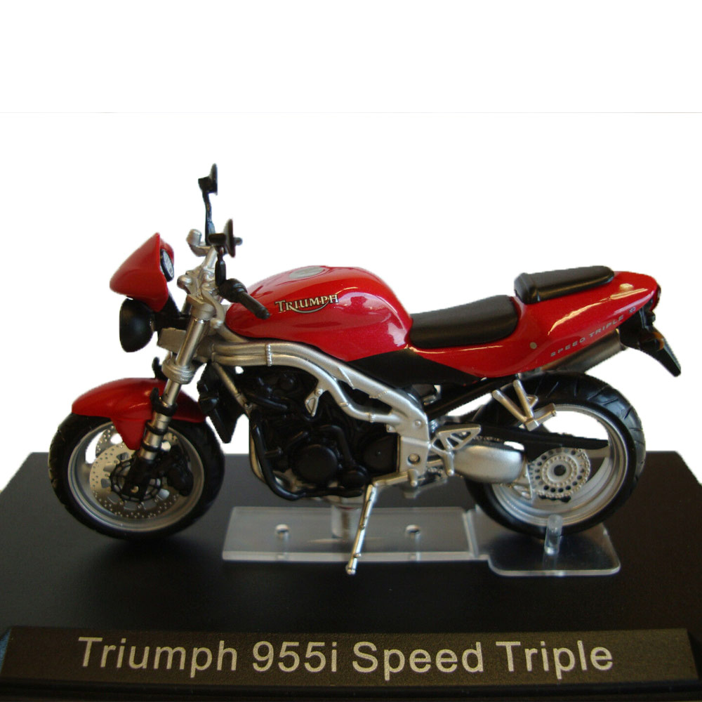 Machetă moto Magazine Models [1:24] - Triumph 955 Speed Triple - Red/Black